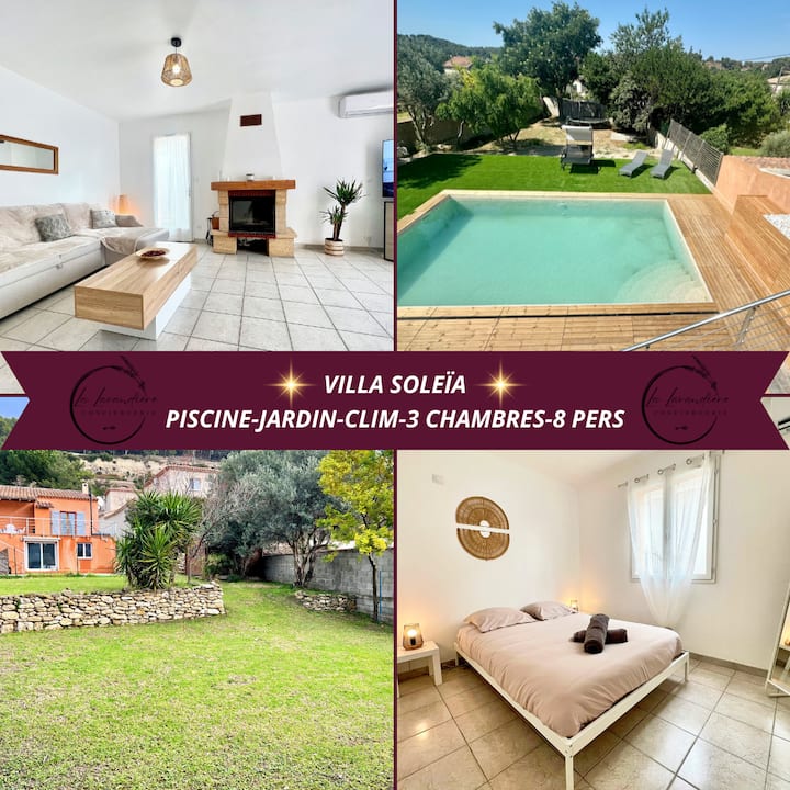 Villa Soleïa - Piscine | Clim | 3 Chambres | 8 P - Miramas