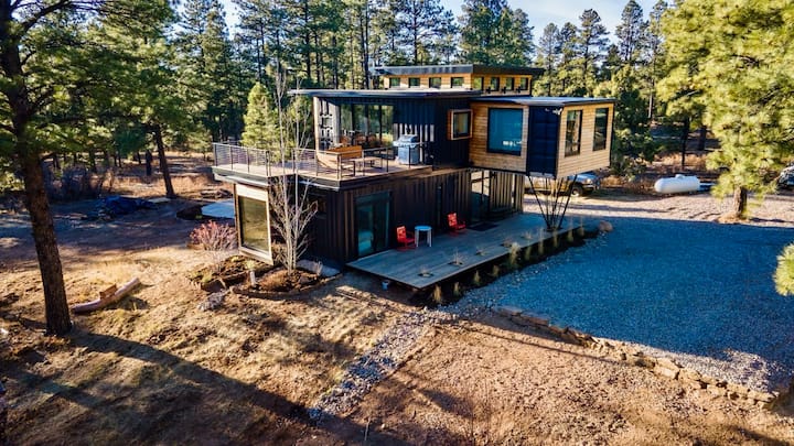 Super Modern Container Home In The Woods-mancos - Colorado