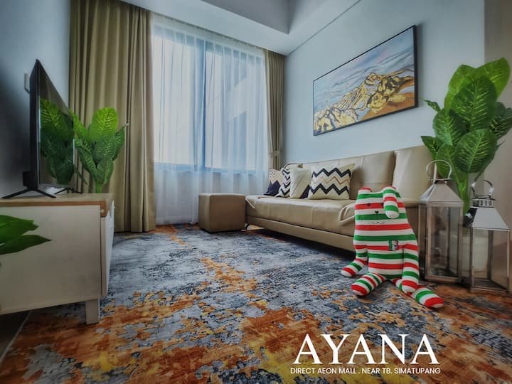 Ayana Sanliving • 1br • King Bed• Aeon Mall Direct - Cibubur