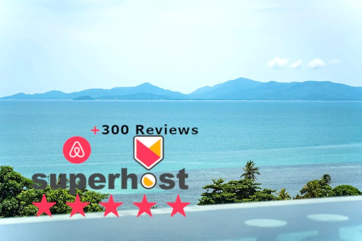 -20% Off! 420 M To The Beach, 180° Amazing Seaview - Ko Pha Ngan