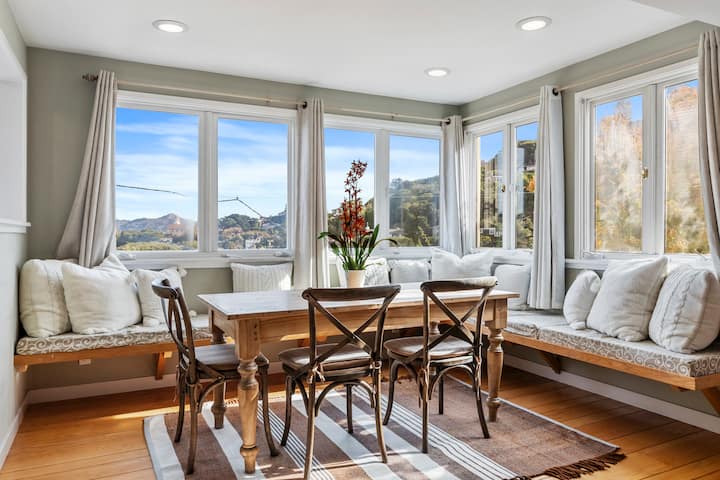 Lovely Home With Jacuzzi, Fireplace & Harbor View - Tiburon