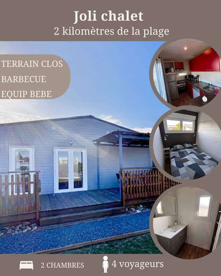 Joli Chalet, Proche Mer, Jardin+terrasse, 2chmb - Saint-Germain-sur-Ay