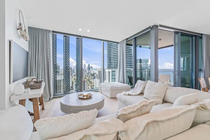 Signature 2b2b Stunning Chic Guest Fav +Oceanview - Broadbeach