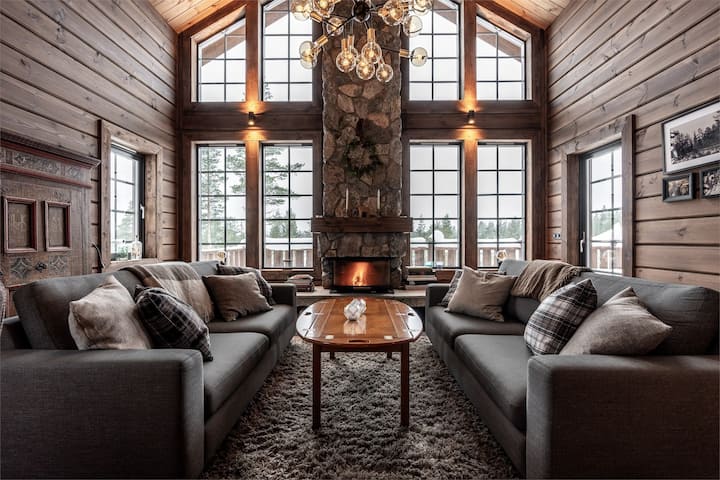 Nybyggt Rymligt Timmerhus 12 Bäddar - Sweden