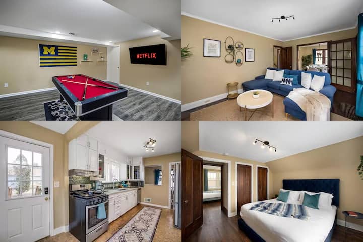 10 Mins To The Big House/ Sleeps Up To 10 Guests - Eastern Michigan University, Ypsilanti