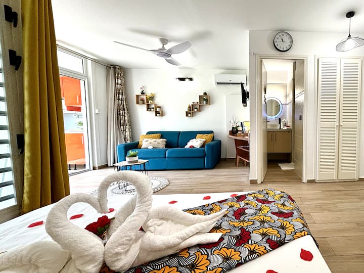 Saranah Beach Resort - Wifi, Plage, Netflix, Jeux - Marie-Galante