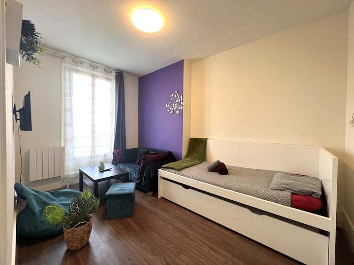 *Le Petit Purple*stade De France*proche Paris*wifi - Asnières-sur-Seine