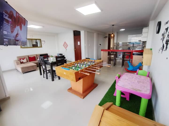 Apartamento Amplio/ Equipado Con 3 Hab./ Cocina - 