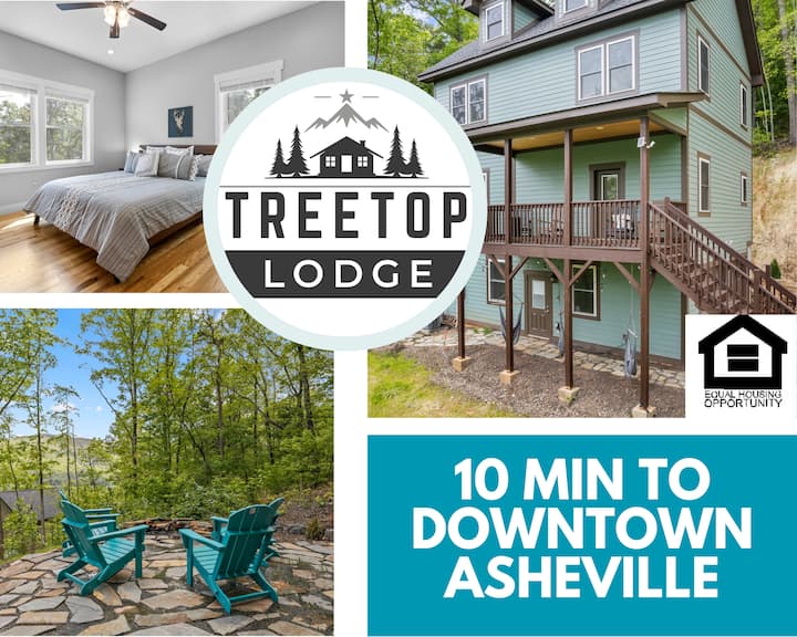 Treetop Retreat W/ Panoramic Mtn Views & Hot Tub - Asheville, NC