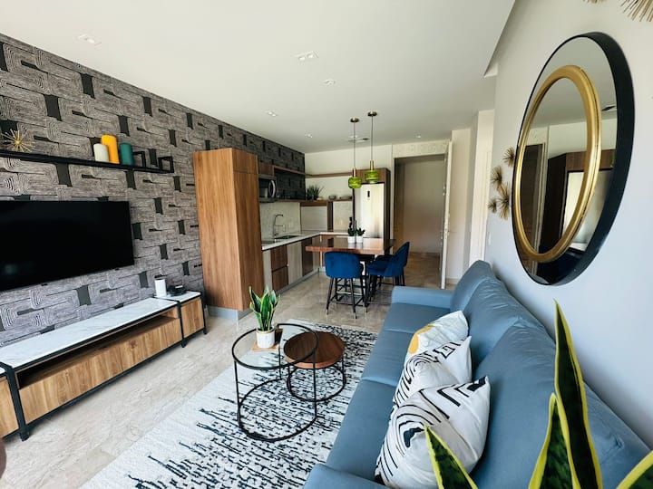 Modern-lux 1br/1ba Resort-style Ocean View-rooftop - 플라야 델 카르멘