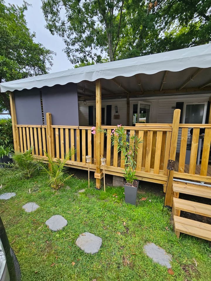 2ch Mobile Home Calme +Terrasse+piscine+pkg - Mimizan