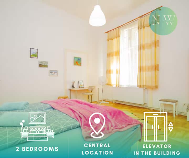 Kelvin's V. District 2br Urban Haven By Nw - Budapest