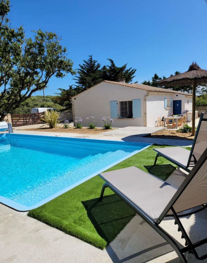 Maison 50m Océan 6/8 Personnes 
Piscine - Île d'Oléron