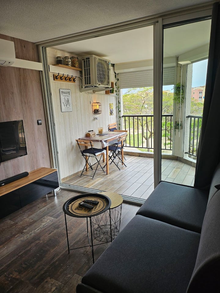Appartement Avec Wifi, Climatisation Et Piscine - Saint-Laurent-de-la-Salanque