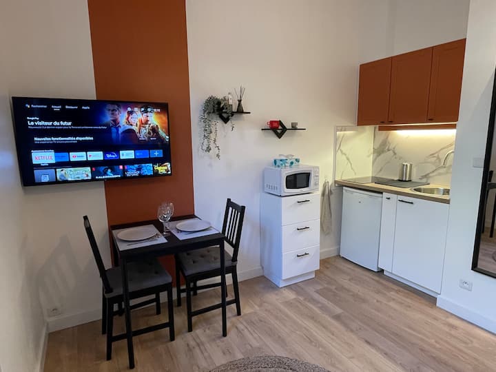 Studio éQuipé Calme, Proche Gare Et Gem - Grenoble