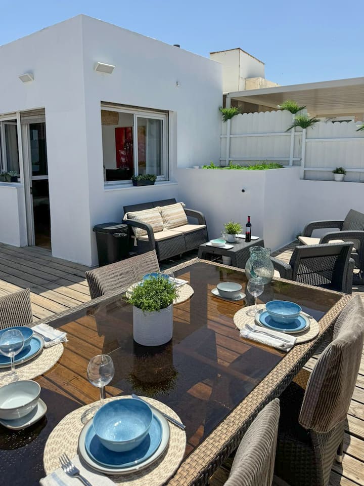 Roof Top - Sea View - Duplex 2mn From The Beach - Tel-Aviv
