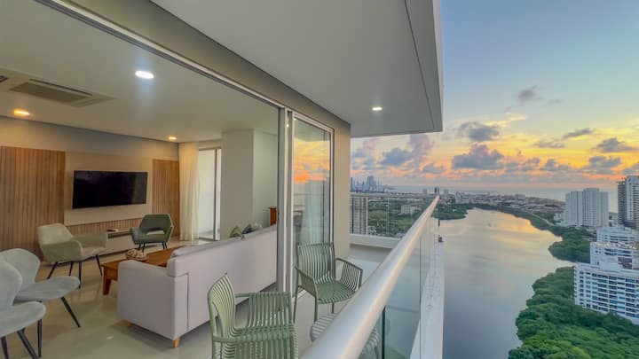 New Apartment 25th Floor Beachfront Cartagena - Cartagena
