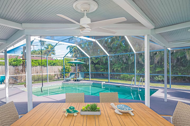 Beach 5 Min, Heated Pool Walk To Golf & Pickleball - Vineyards, FL