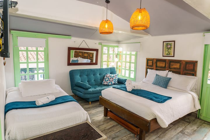 Aparta Estudio Familiar, Con Cocina Y Balcón - Villa de Leyva