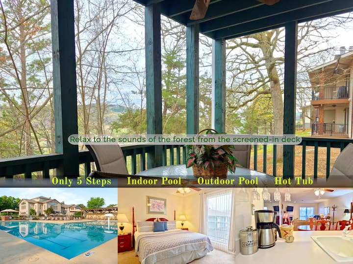 Indoor/outdoor Pool~nice Screened-in Deck~dogs Ok - Branson, MO
