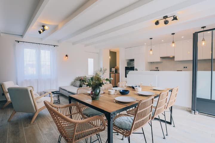 Maison Familiale Spa-option Coeur Village Mer700m - Le Bois-Plage-en-Ré