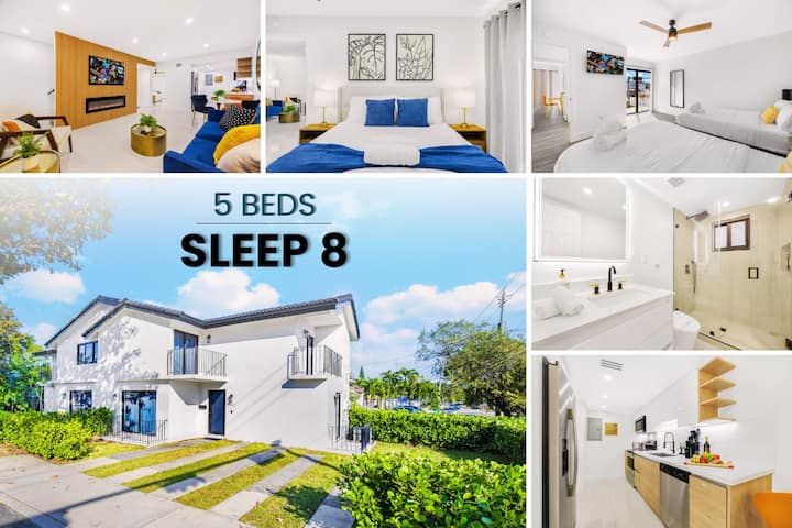 5 Bed| Sleep 8| Near Coconut Grove And Brickell - Miami, FL
