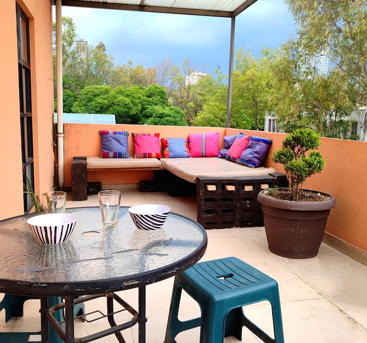 Downtown Apartmen With Private Terrace - Mexico City