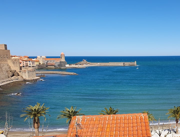 Maison Vue Mer 100m De La Plage, Centre Du Village - Collioure