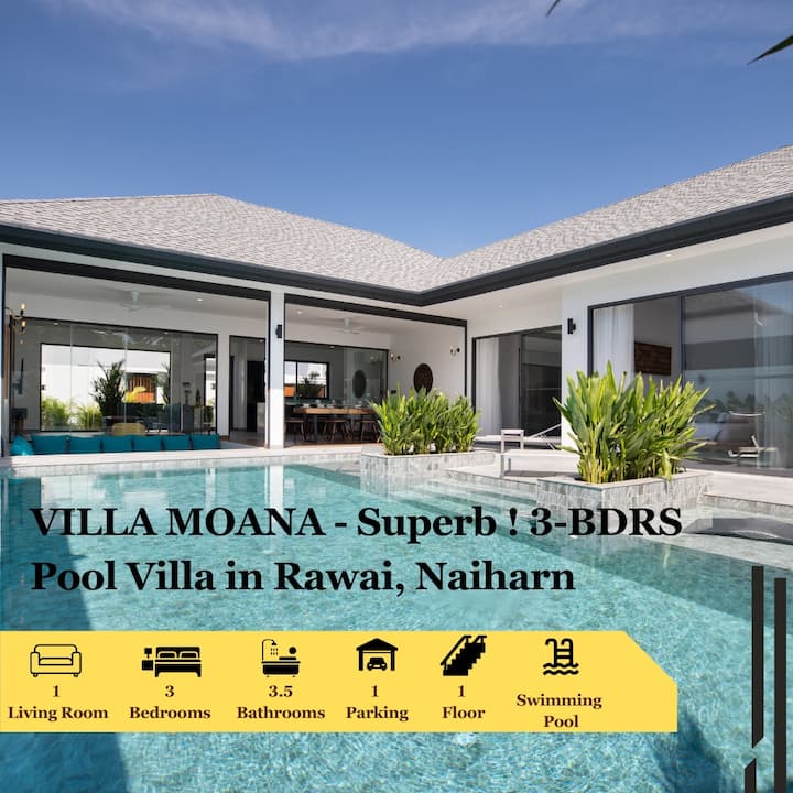 Superb 3-bedrooms Pool Villa In Rawai, Naiharn - Kata Beach