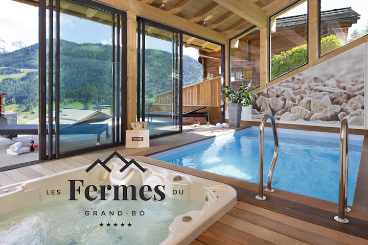 Chalet "Marin" *****   Piscine Chauffée, Jacuzzi - Haute-Savoie