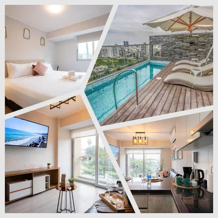 |Vibrant 10| Limit Barranco&miraflores W/ac - Lima