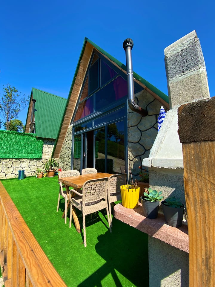 Barbekülü Lüks Bungalov - (Spring) - Rize