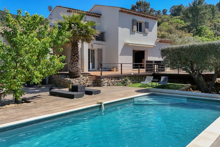 Villa Havre De Paix Avec Vue Et Piscine - Pierrefeu-du-Var