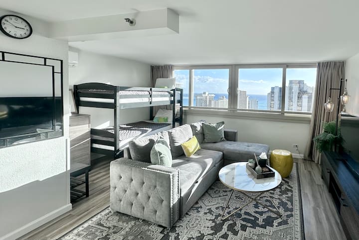 *29th Fl King Bed & Ocean View Family -Waikiki - Honolulu, HI