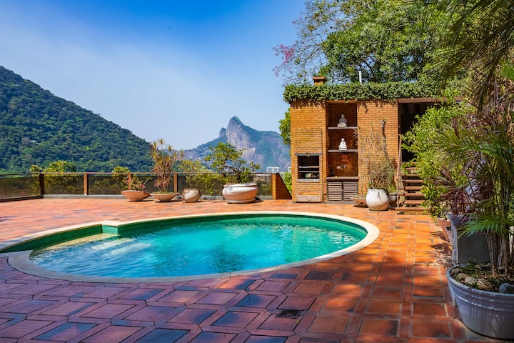 5 Br Ocean And Mountain View Villa In Heart Of Rio - Rio de Janeiro