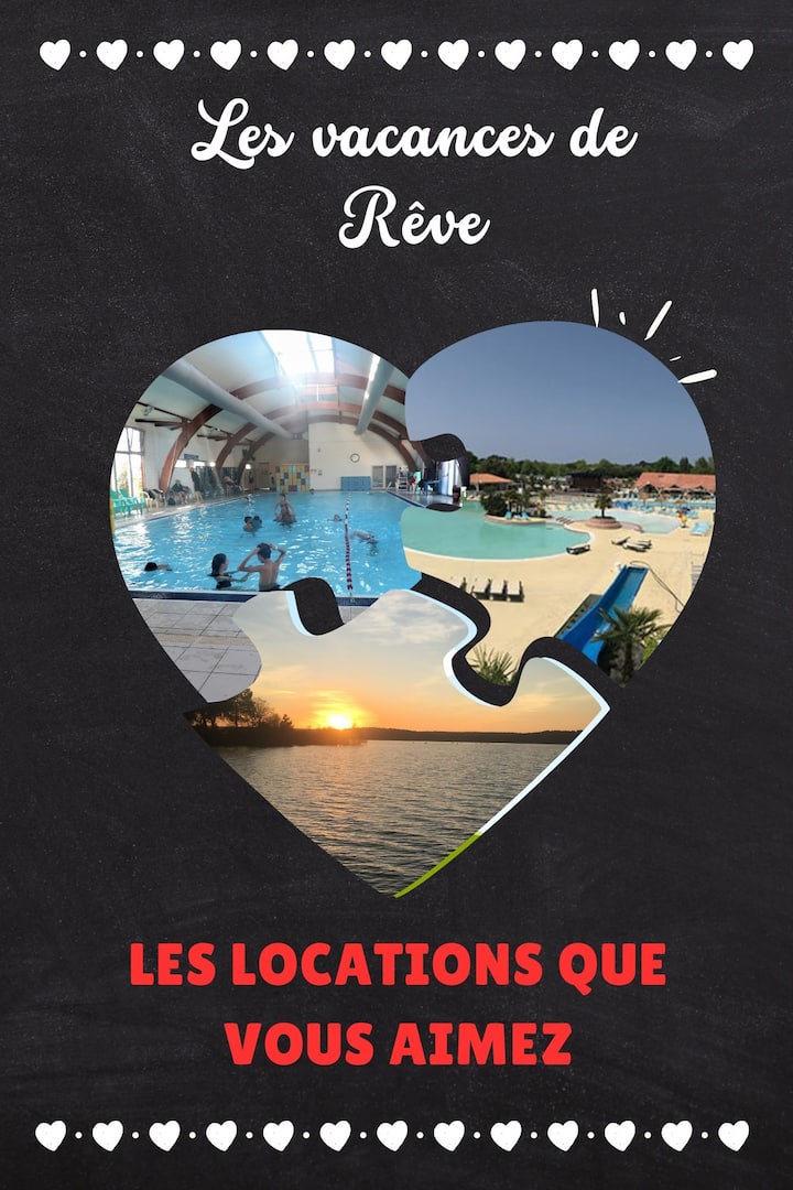 2 Mh Côte à Côte 14 P + Draps  Et Petits Déjeuner - Parentis-en-Born