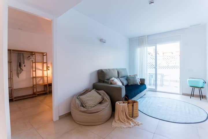 Comfort 2 Dorm Dobles Con Patio Planta Baja Ac Bbq - Calella