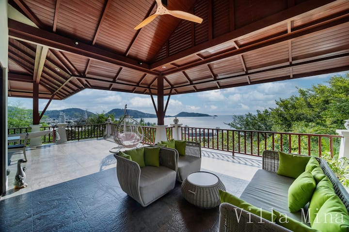 巴东海滩 壮丽海景  豪华5卧室别墅  海滩3分钟 - Patong Beach