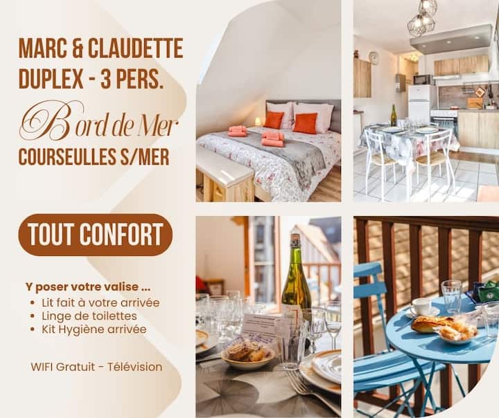 M&c à La Mer - 300m Plage - Tout Confort & Wifi - Courseulles-sur-Mer