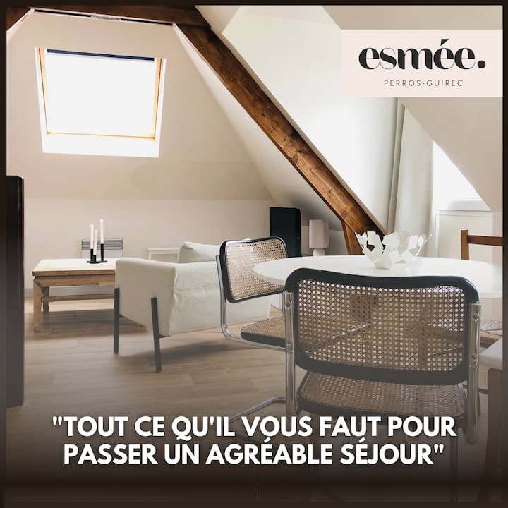 Esmée — Charmant Nid Sous Combles, Idéal Pour 2 - Perros-Guirec