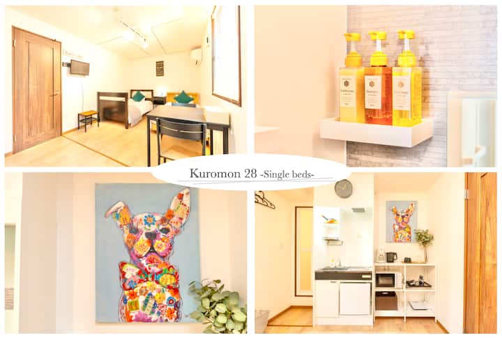5 Min From Nihonbashi Station | 2single Beds - 大阪市