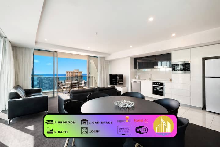 ❤️H Residences Level 10, Ocean, Freewi-fi - Surfers Paradise
