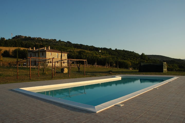 Farmhouse With Panoramic Pool | Fonte Galiano - Umbria