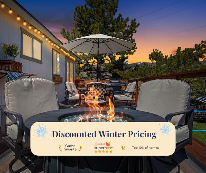 Family Winter Oasis W/fire Pit & Private Office - Reno, NV