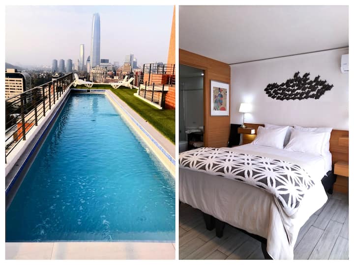 Comfort, Style, Ideal Location. Transfer/parking$ - Santiago