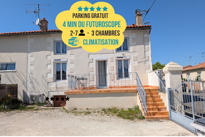 Escapade Poitevine Maison 3 Ch à 4' Du Futuroscope - Chasseneuil-du-Poitou