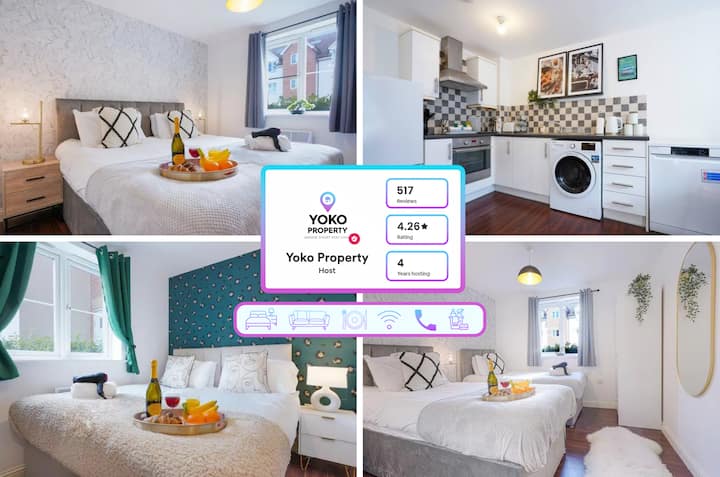Stylish Flat • Free Parking • Skytv • Fast Wifi - 北安普頓