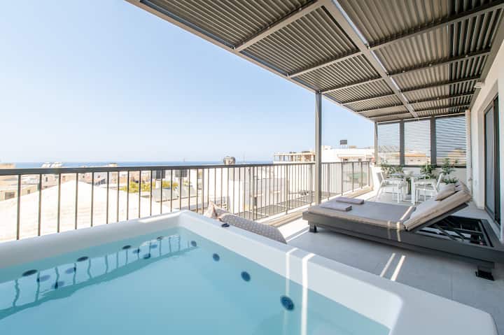 Porta-premium Suite Seaview Withoutdoor Jetted Tub - Iraklion