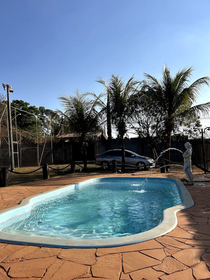 Linda Casa De Campo Com Piscina - Araras