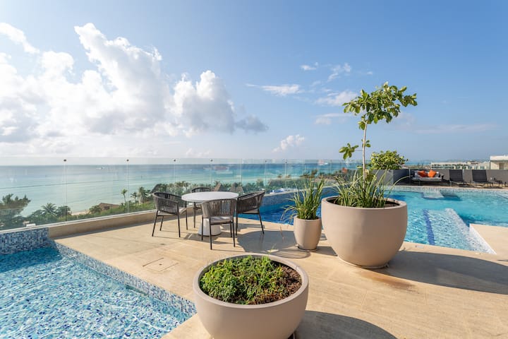 Ocean View Modern-lux Resort-style 2br/2ba - Playa del Carmen